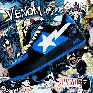 Bape | Shoes | A Bathing Ape Bape Sta Marvel Comics Venom | Poshmark
